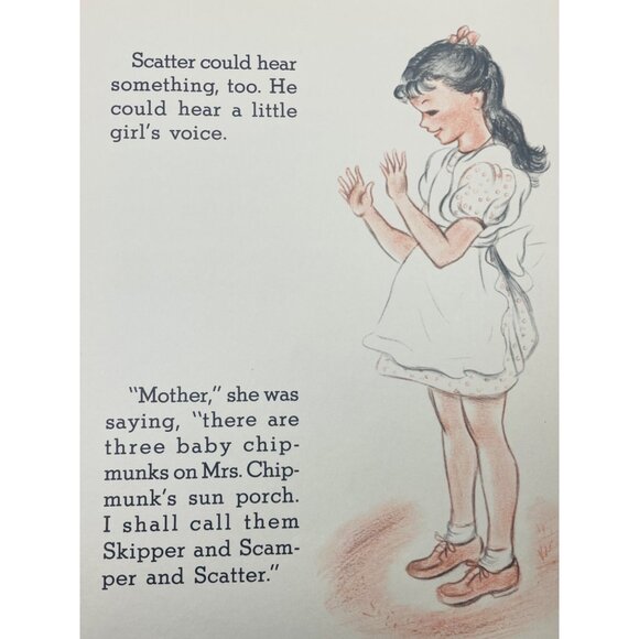 Children’s press | Toys | Scatter The Chipmunk Vintage Childrens Book ...